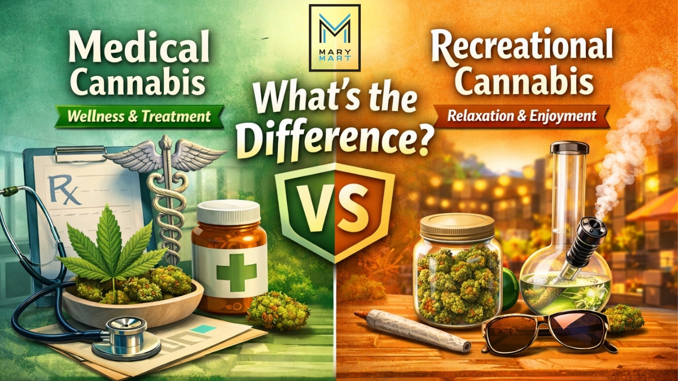 Medical vs. Recreational Cannabis: What's the Difference? • Mary Mart